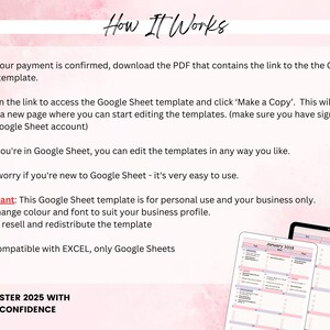 2025 Calendar Spreadsheet Google Sheets, 2025 Yearly Planner, Monthly ...