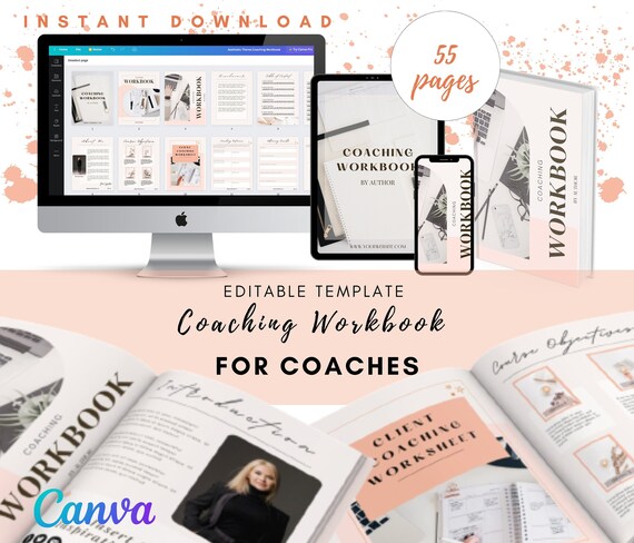 Coaching Workbook Life Coach Workbook Editable Coaching - Etsy