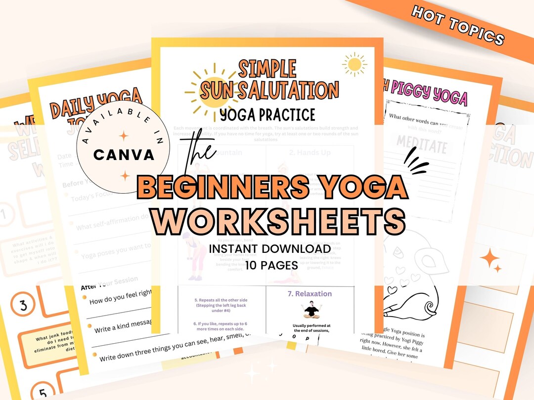 Done for You Beginners Yoga Worksheet | Brandable Coaching Program ...