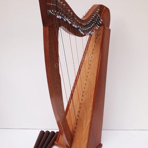 27 Strings Celtic Lever Harp, Detachable Leg Harp, Irish Harp, Handmade ...