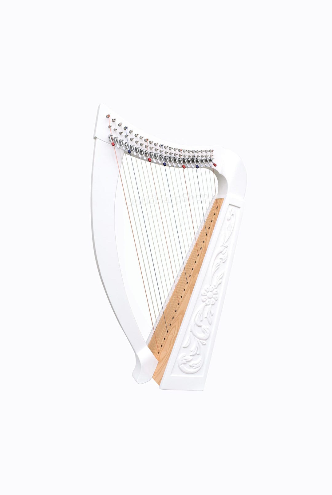 22 String Celtic Lever Harp | Handmade Mahogany Irish Folk Harp ...