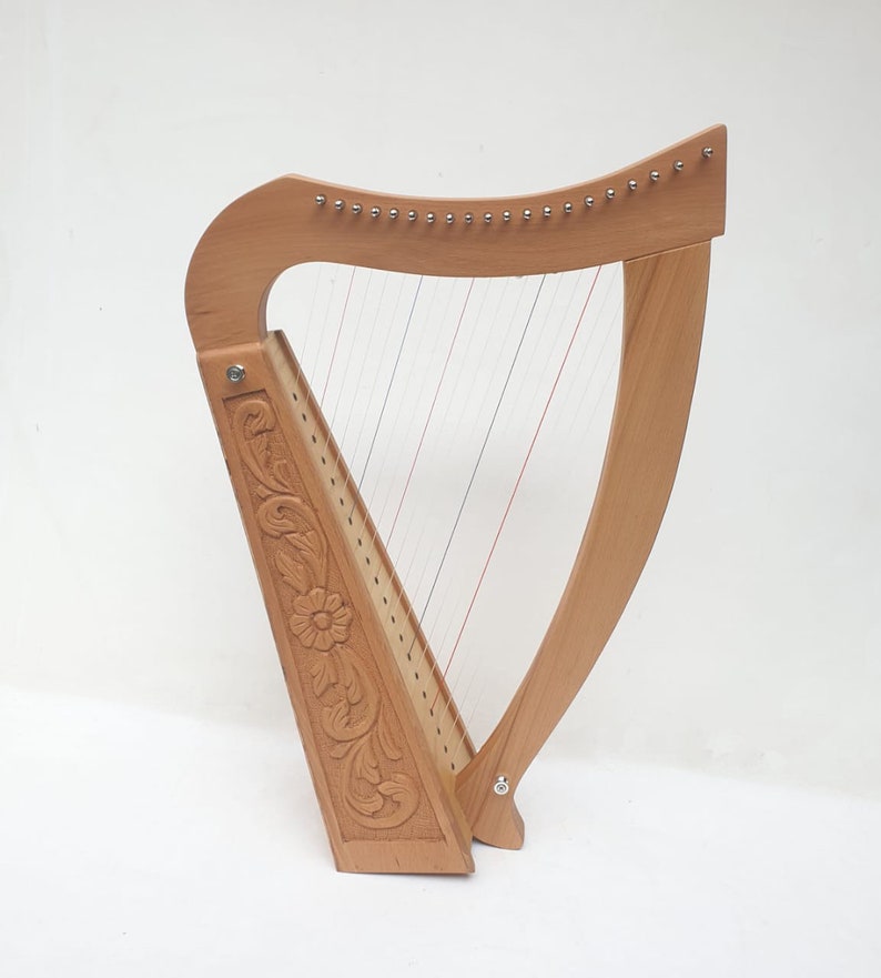 19 Strings Baby Harp, Irish Harp, Folk Harp, Celtic Music | Handmade ...