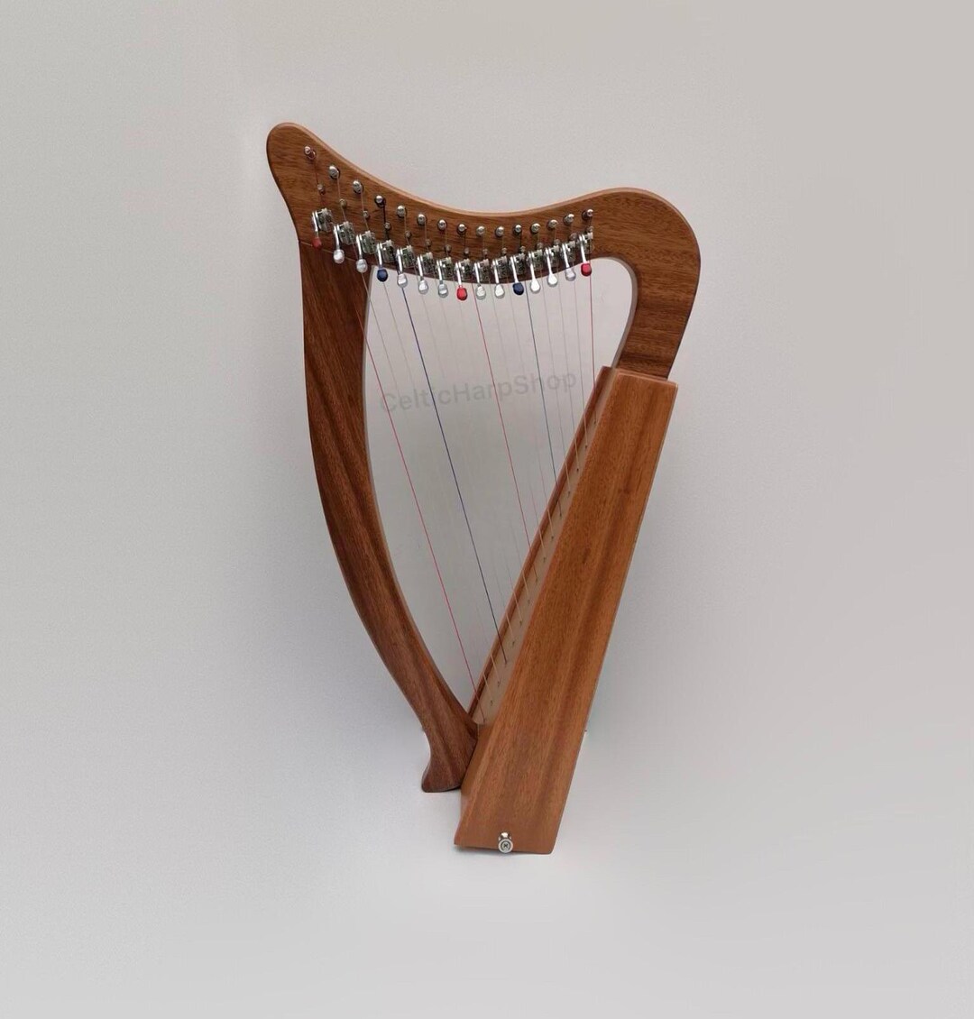 15 Strings Baby Harp, Irish Harp, Musical Instrument | Handmade With ...