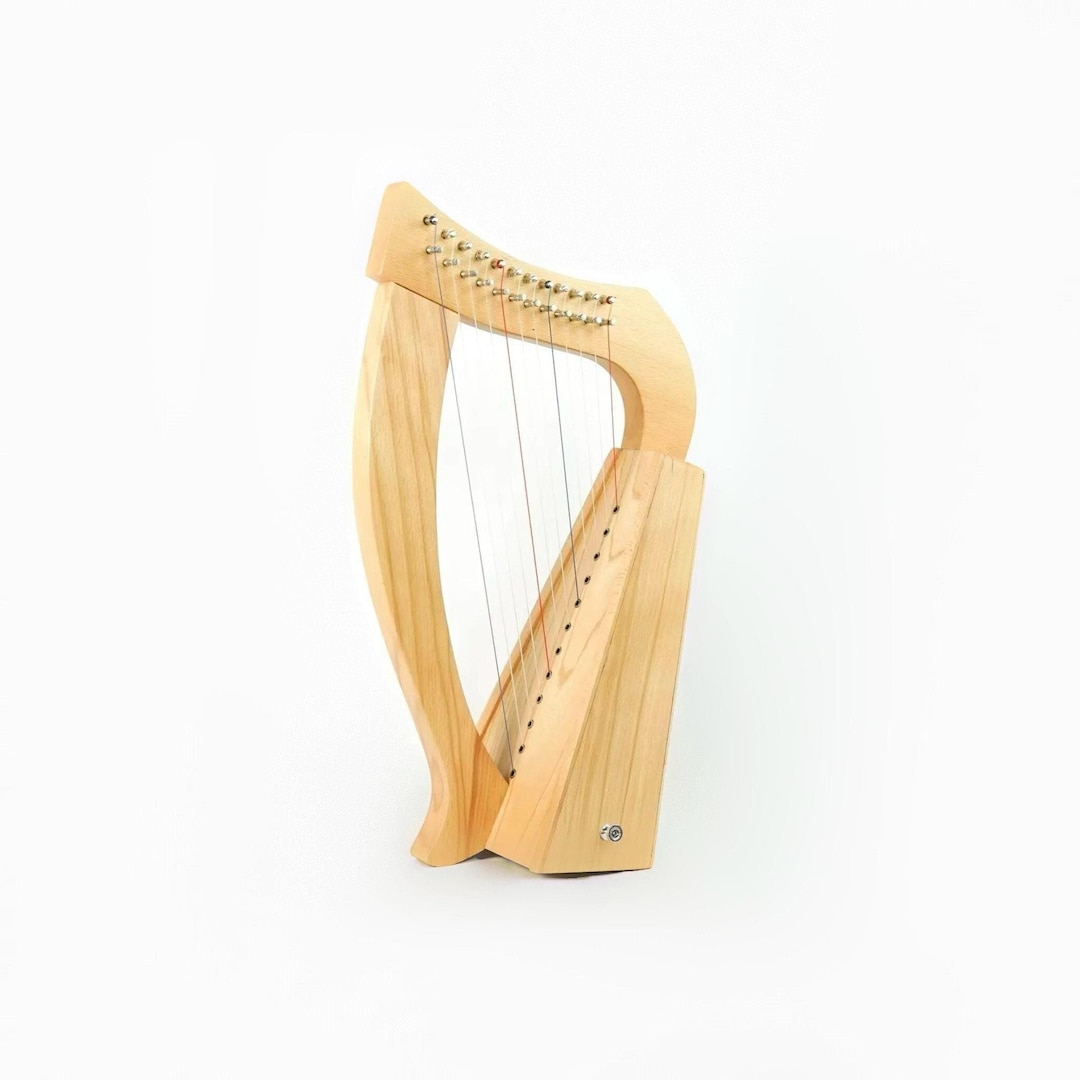 12 Strings Baby Harp, Student Harp, Irish Harp, Celtic Harp | Handmade ...