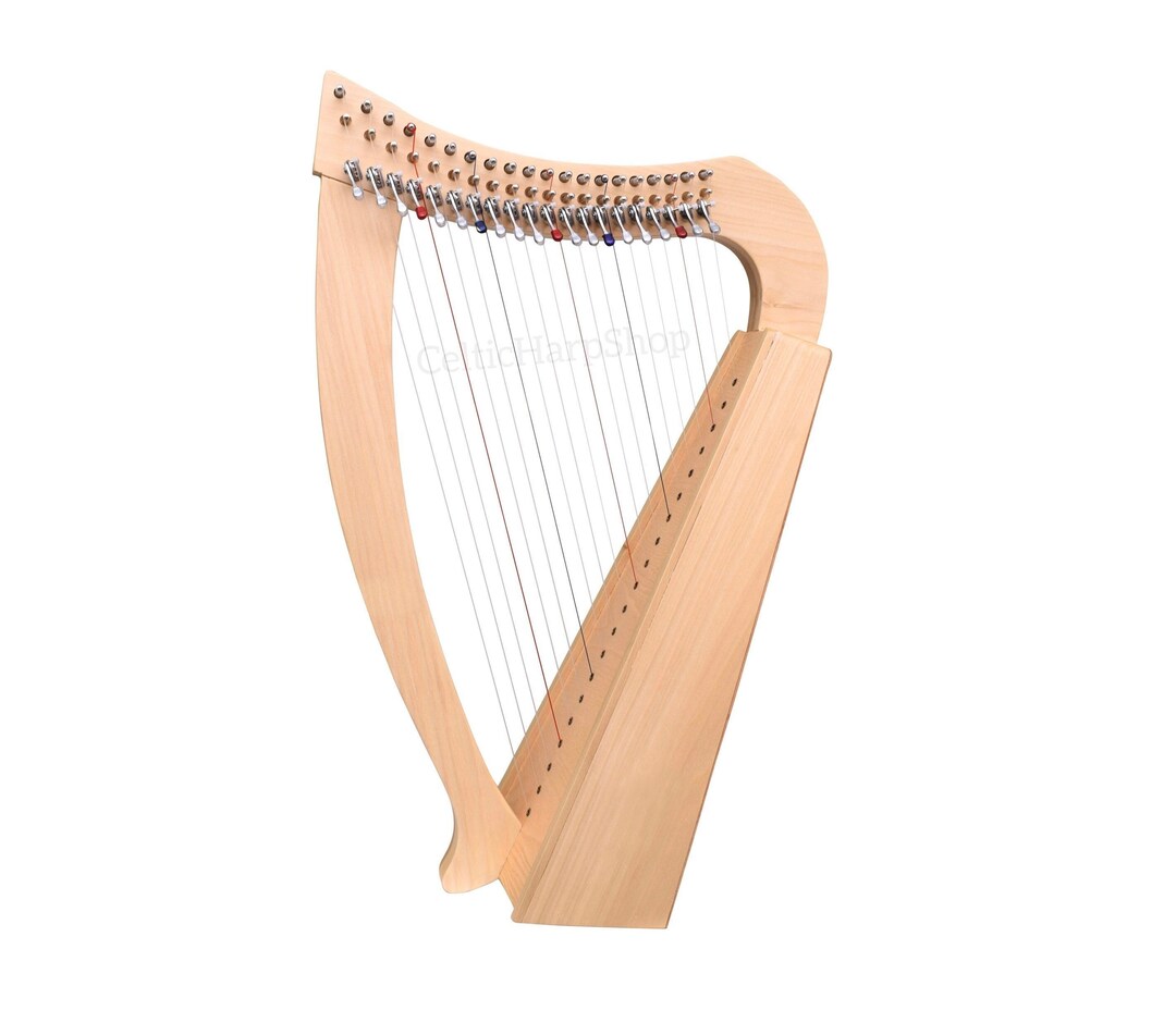20 String Celtic Lever Harp: Handmade Maplewood Irish Folk Instrument ...