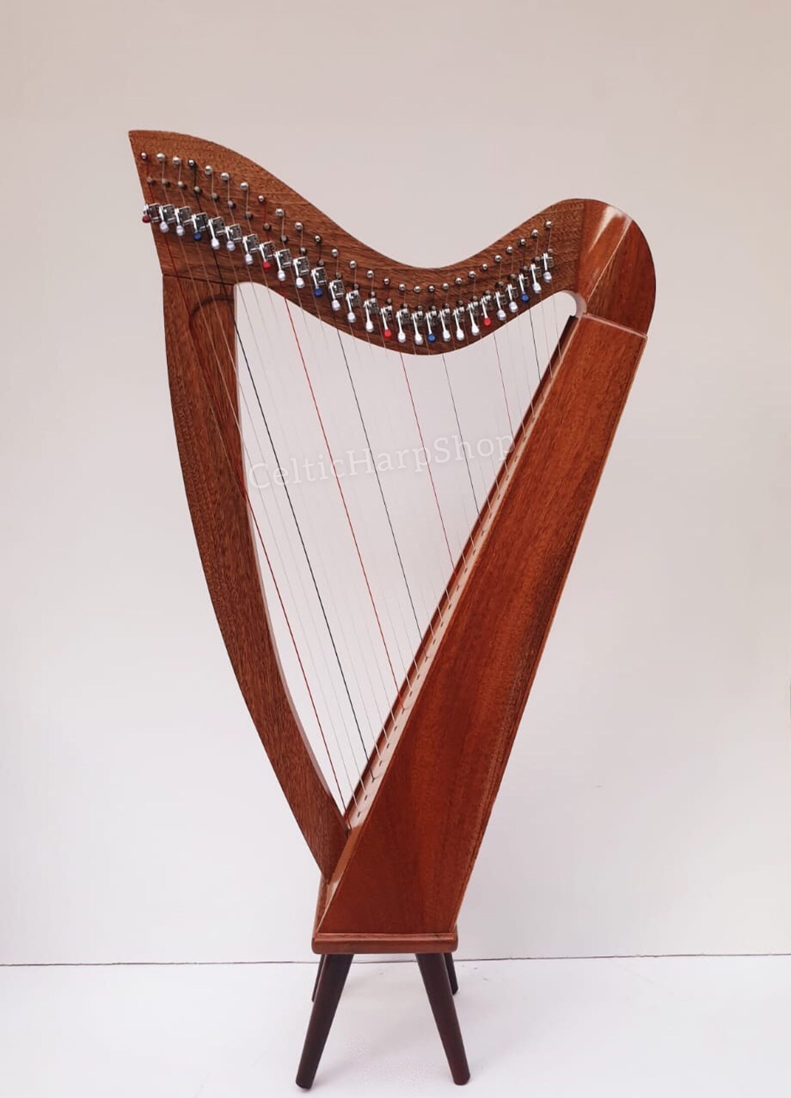 27 Strings Celtic Lever Harp, Detachable Leg Harp, Irish Harp, Handmade ...