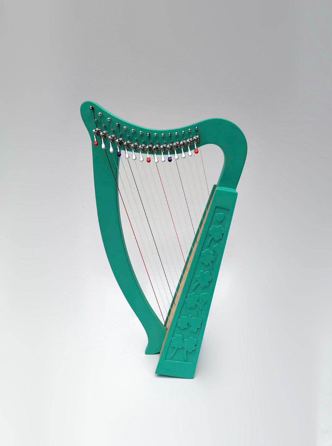15 String Celtic Lever Harp | Handmade Beechwood Irish Folk Instrument ...