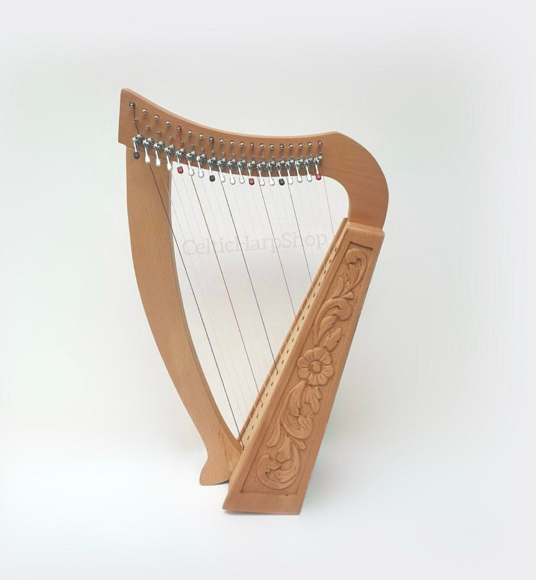 19 Strings Baby Harp, Irish Harp, Folk Harp, Celtic Music | Handmade ...