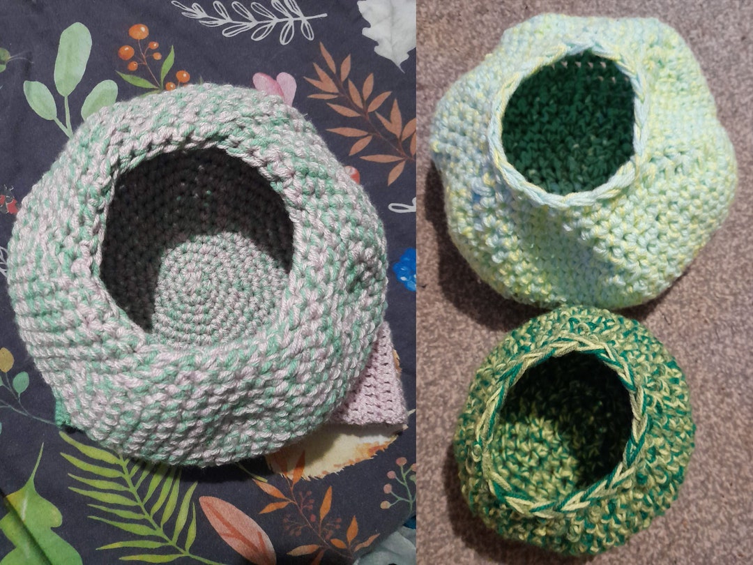 Snake Donut, Snake Hide Nest, Custom Pet Basket, Reptile Bed Cozy ...