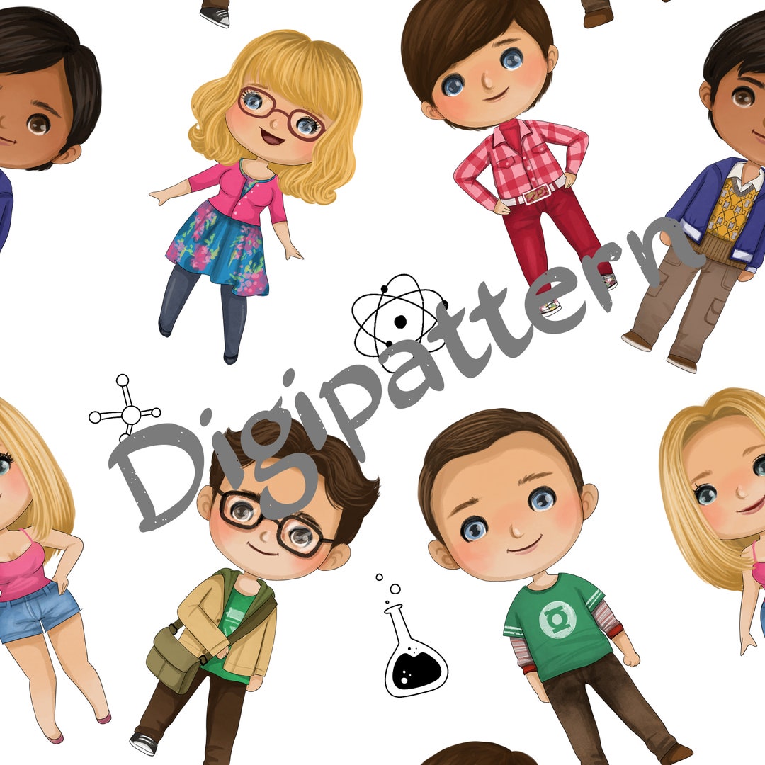 Bazinga Pattern, Big Bang, TV Series, Sheldon, Leonard, Penny, Seamless ...