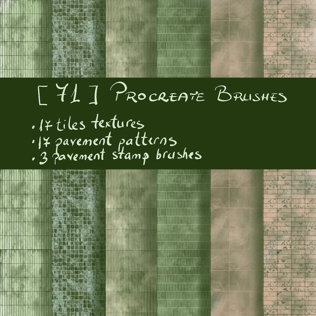 Digital Procreate Brush, Ceramics Texture, Tiles Patterns, Interior ...