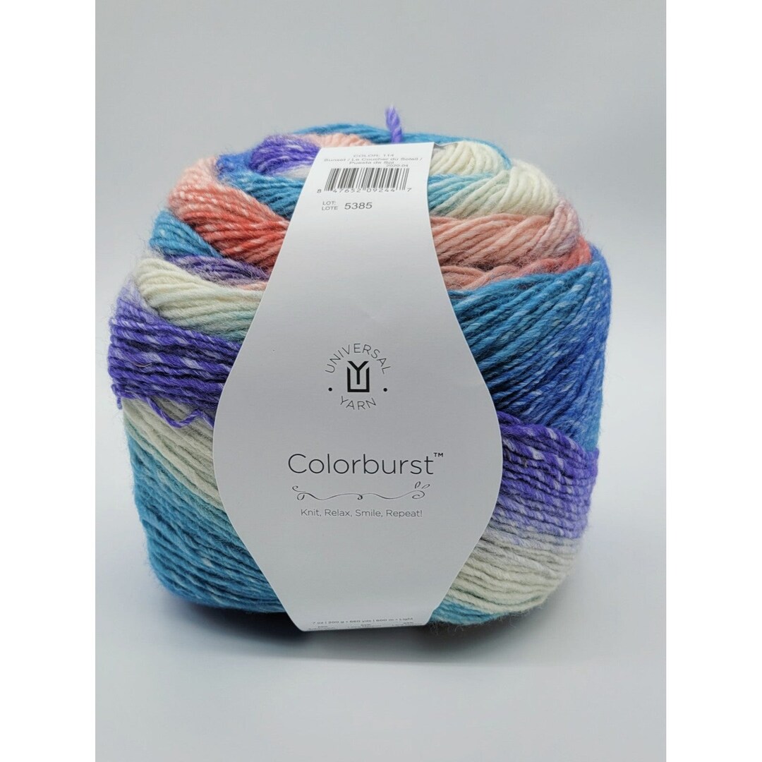 Universal Colorburst Yarn: Sunset Merino Wool Blend, 660 Yards - Etsy