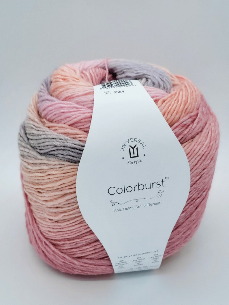 Colorburst Merino Wool Yarn Cake: Romance Hues, 660 Yards - Etsy