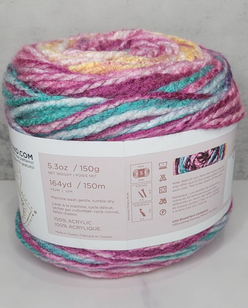 Colorful Thick Yarn 1 Cake Mandala Impressions in Wildflower - Etsy