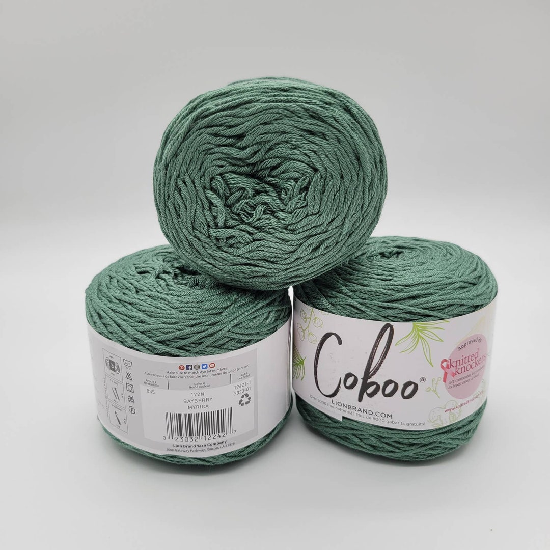 Cotton Bamboo Yarn 3 Coboo Bayberry Beautiful Soft Green Yarn for All ...