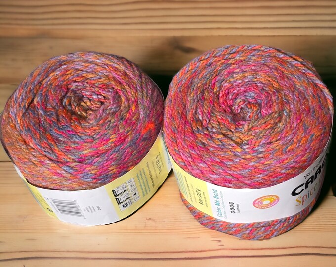 Caron Super Bulky Cakes 2 in Dark Spark Beautiful Soft Cotton Yarn for ...