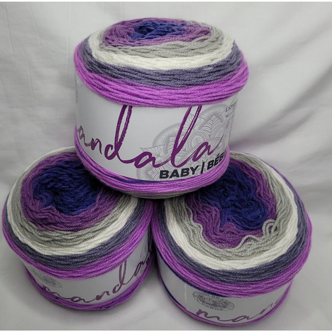 Mandala Baby Yarn Lot of 3 Cakes in Magic Moon Baby Clothes Yarn for ...