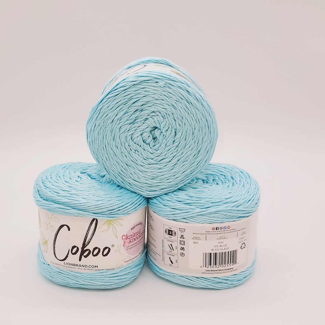 Beautiful Blue Yarn 3 Coboo in Ice Blue Soft Bamboo for All Projects ...