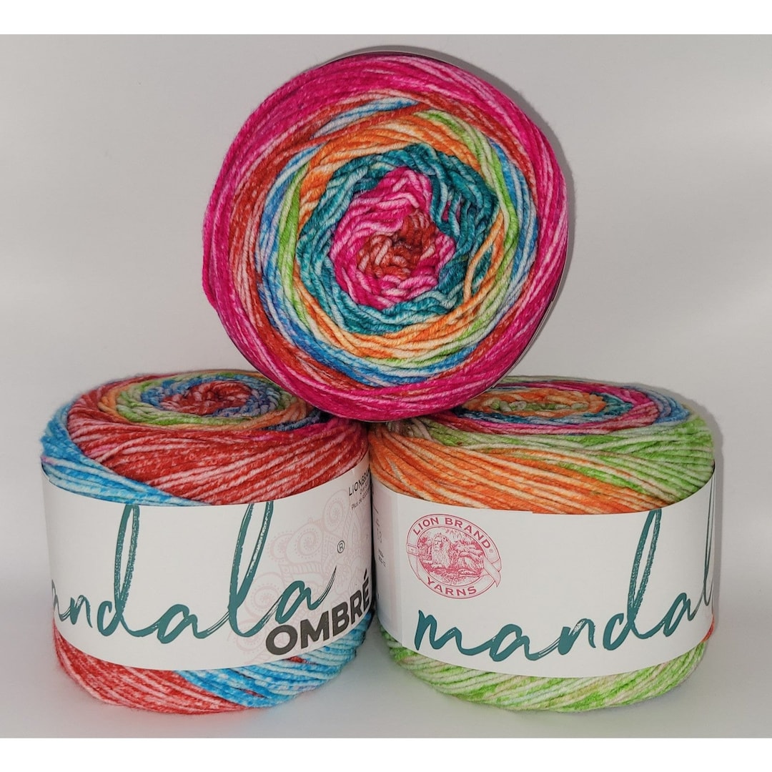Beautiful Yarn, Mandala Ombre 3 in Happy Yarn for Crafts & All Projects ...