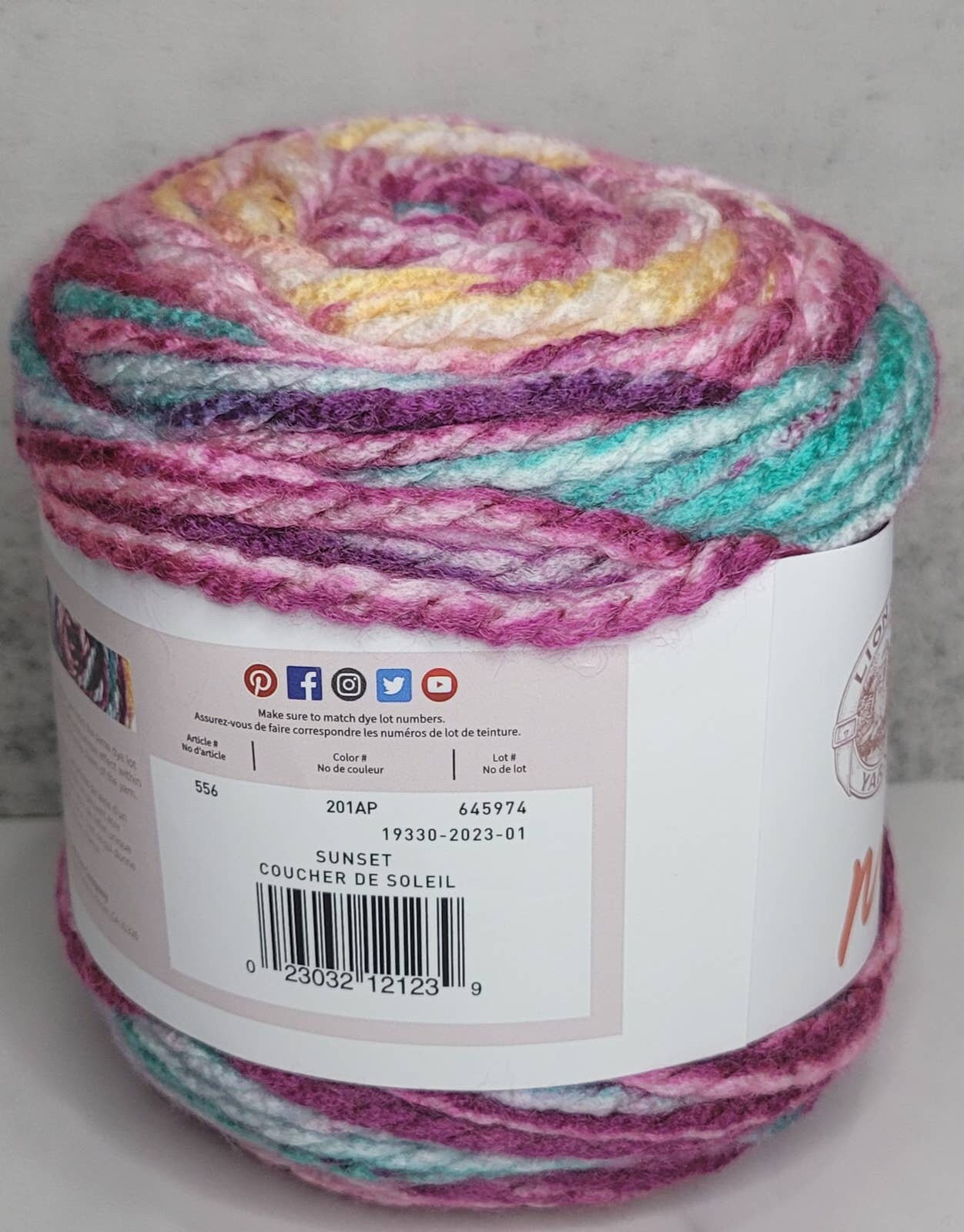 Colorful Thick Yarn 1 Cake Mandala Impressions in Wildflower - Etsy
