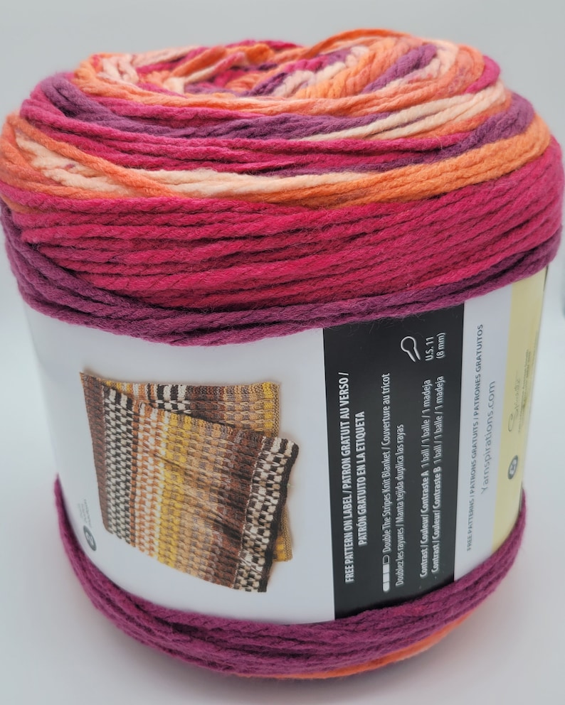 Super Bulky Yarn Caron Anniversary Cake 1 in Peach Part-ay - Etsy