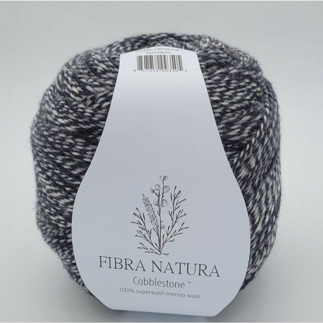 Fibra Natura Cobblestone Yarn: Tuxedo Superwash Merino Wool Skein - Etsy