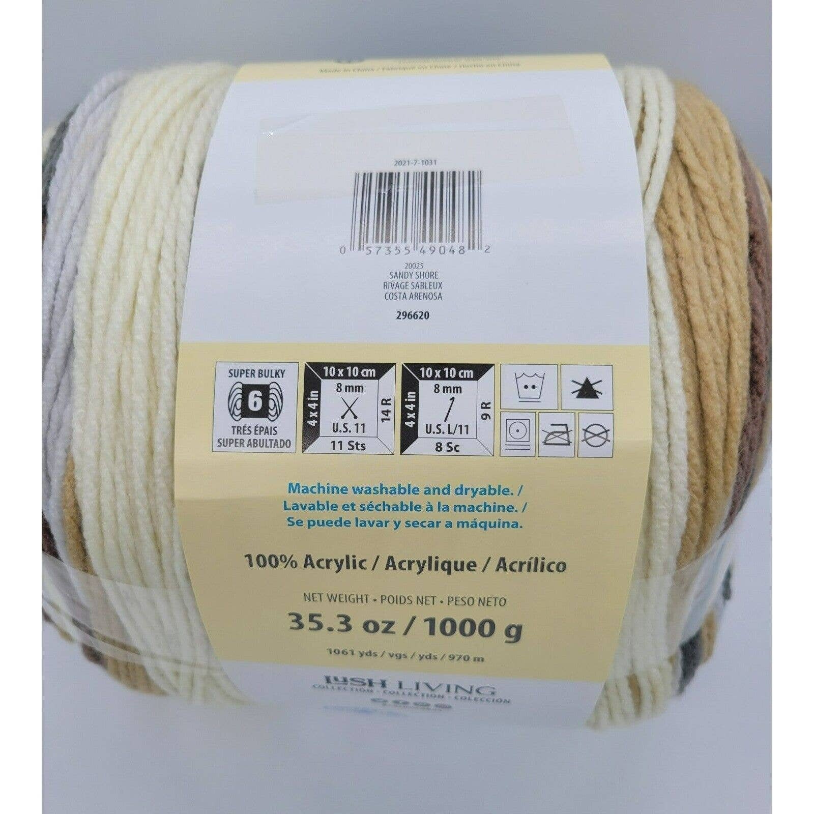 Sandy Shore Yarn Caron Anniversary Cake Super Bulky Acrylic Yarn - Etsy ...