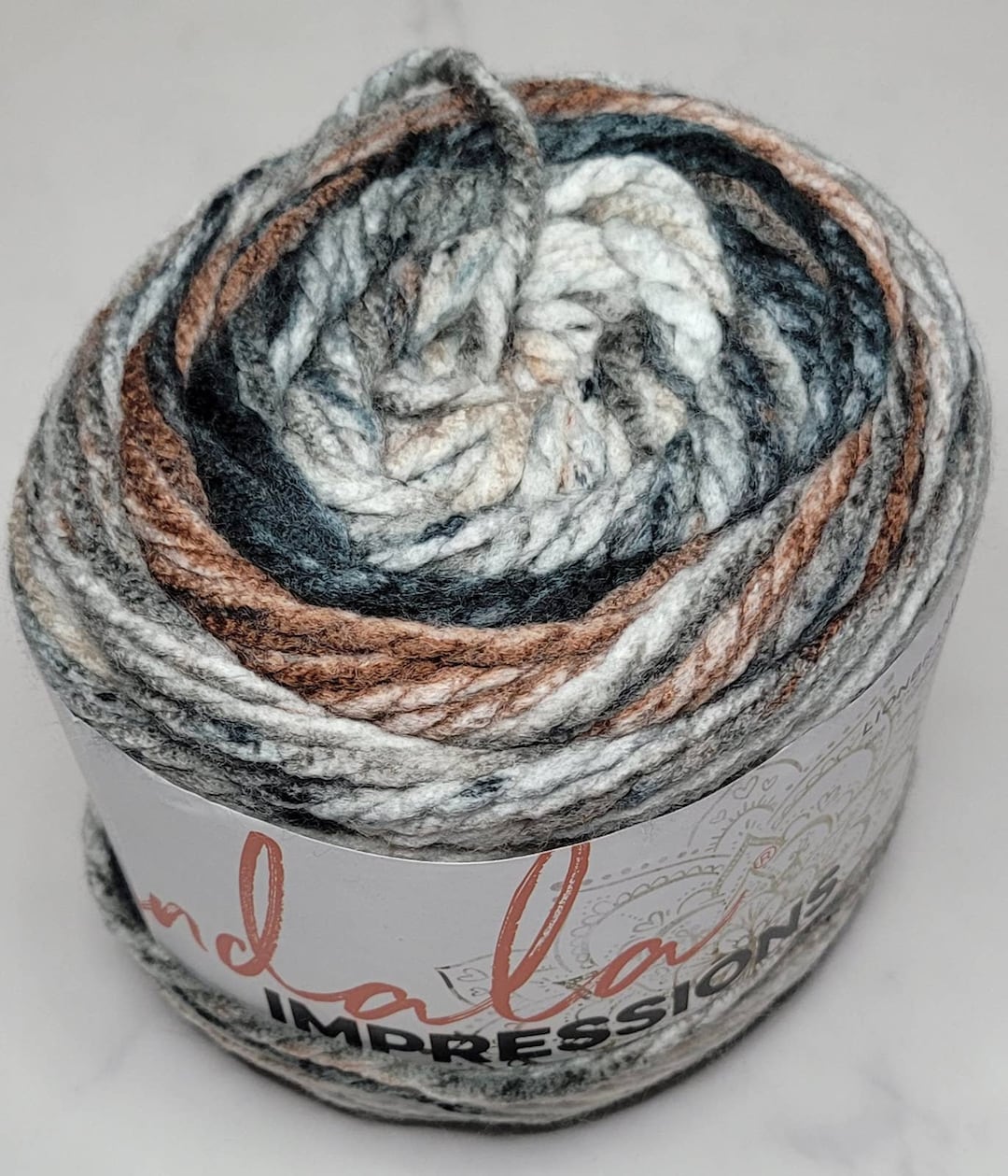 Mandala Impressions Bulky Yarn, Soft Thick Yarn 1 Cake in Nightfall - Etsy