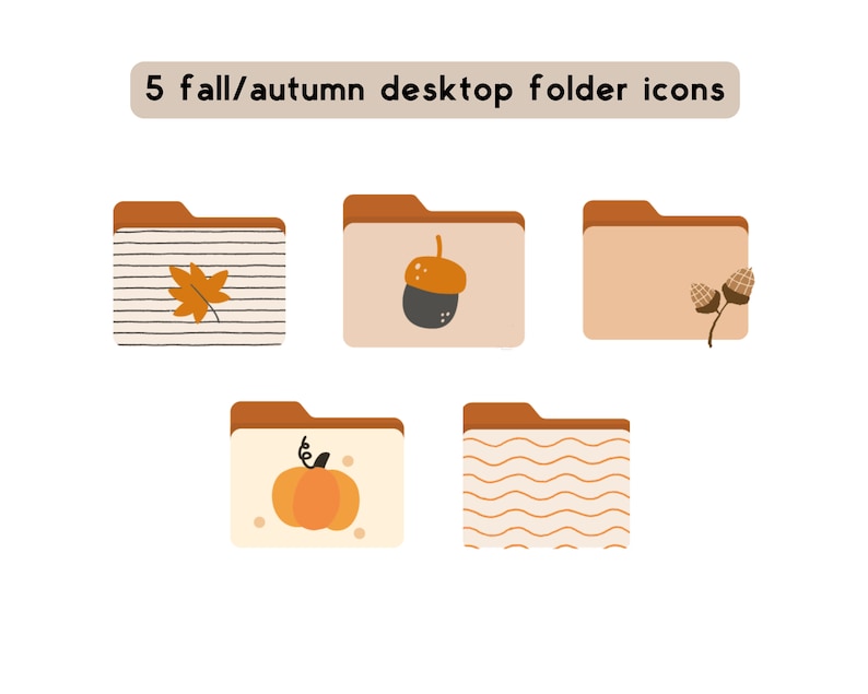Fall, Autumn Desktop Folder Icons | Desktop Icons for Mac and Windows ...