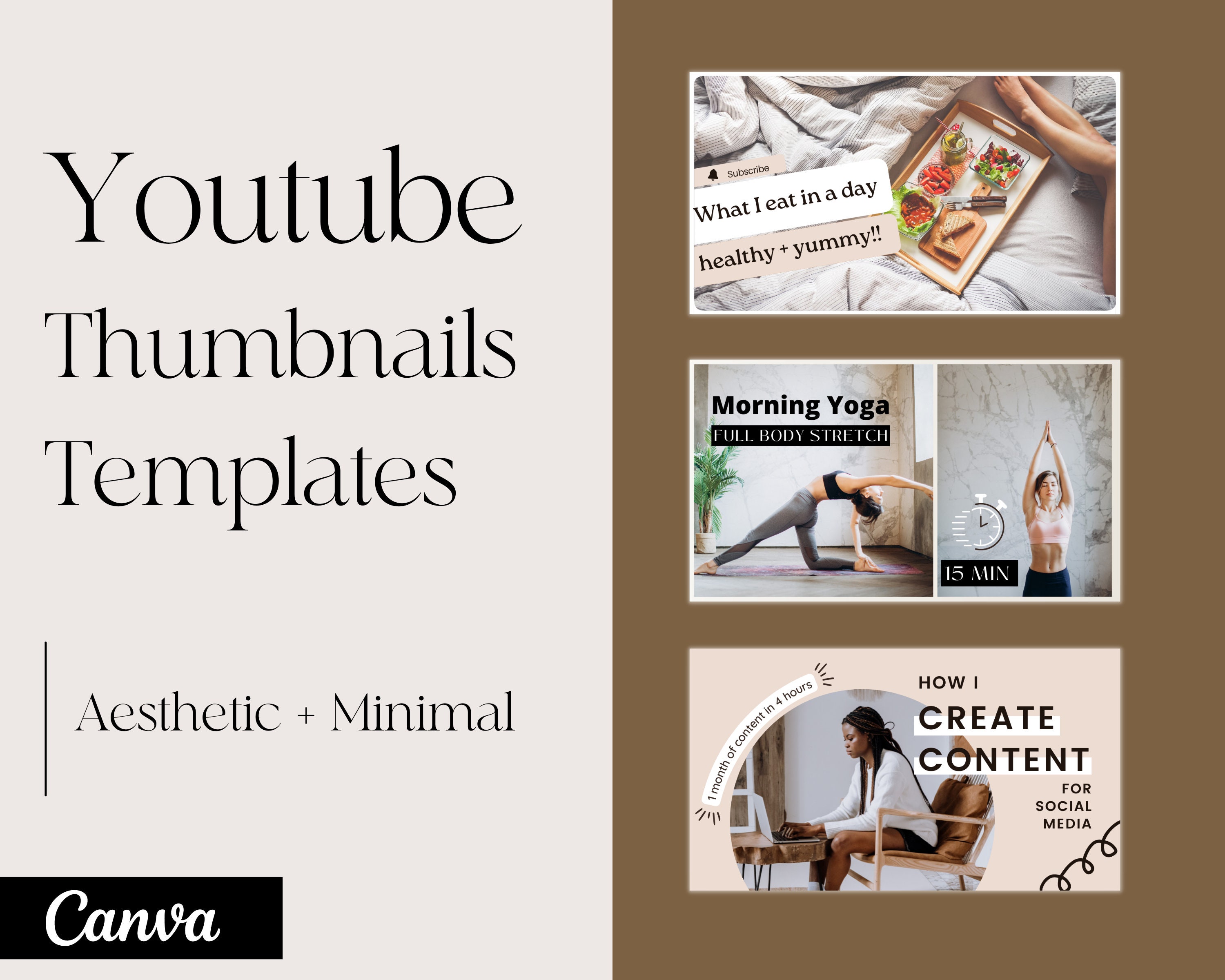 Youtube Thumbnails Template Aesthetic and Minimal Youtube Thumbnails ...