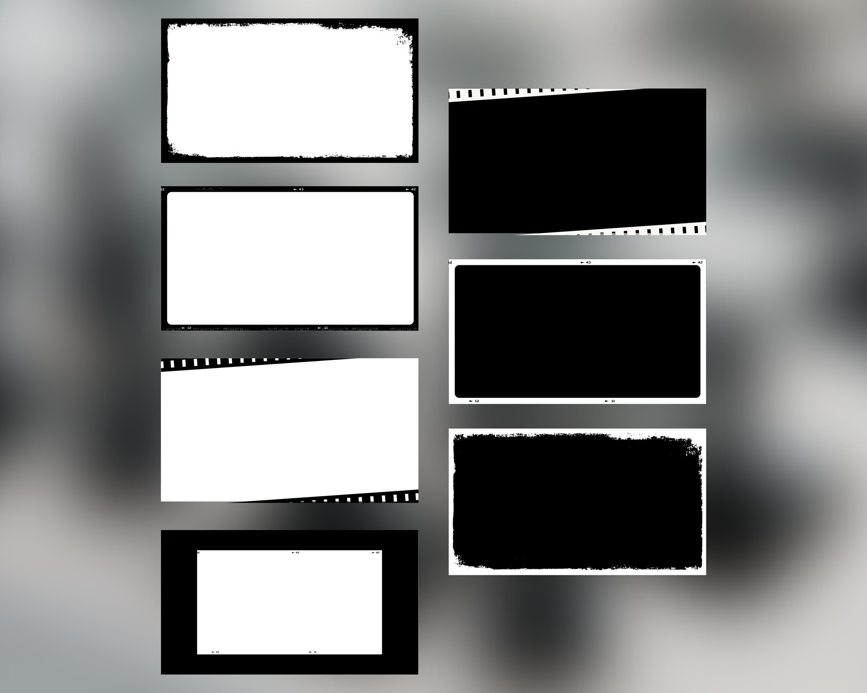 Minimal Vhs Youtube Video Frames | Video Borders | Youtube Branding ...