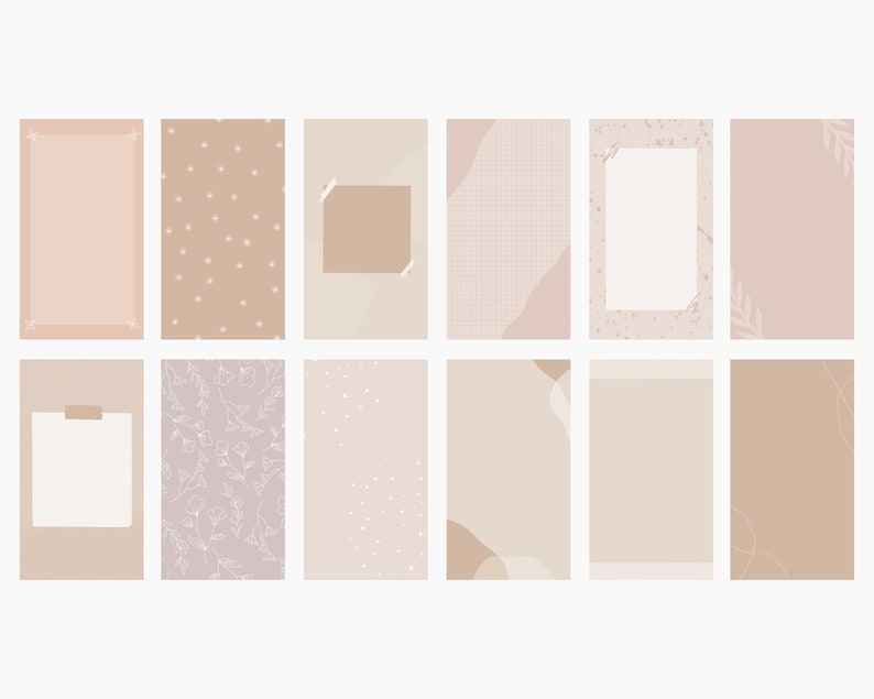 12 Instagram Story Backgrounds | Instagram Blank Template | Aesthetic ...