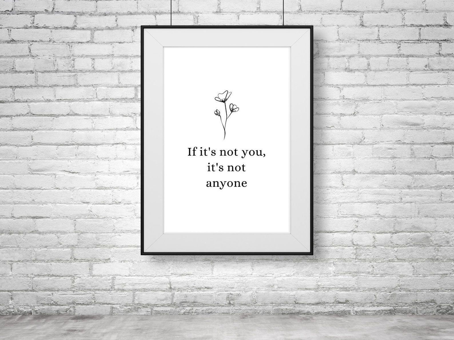 Anyone - Song Lyric Poster | DIGITAL DOWNLOAD ONLY | If It's Not You ...