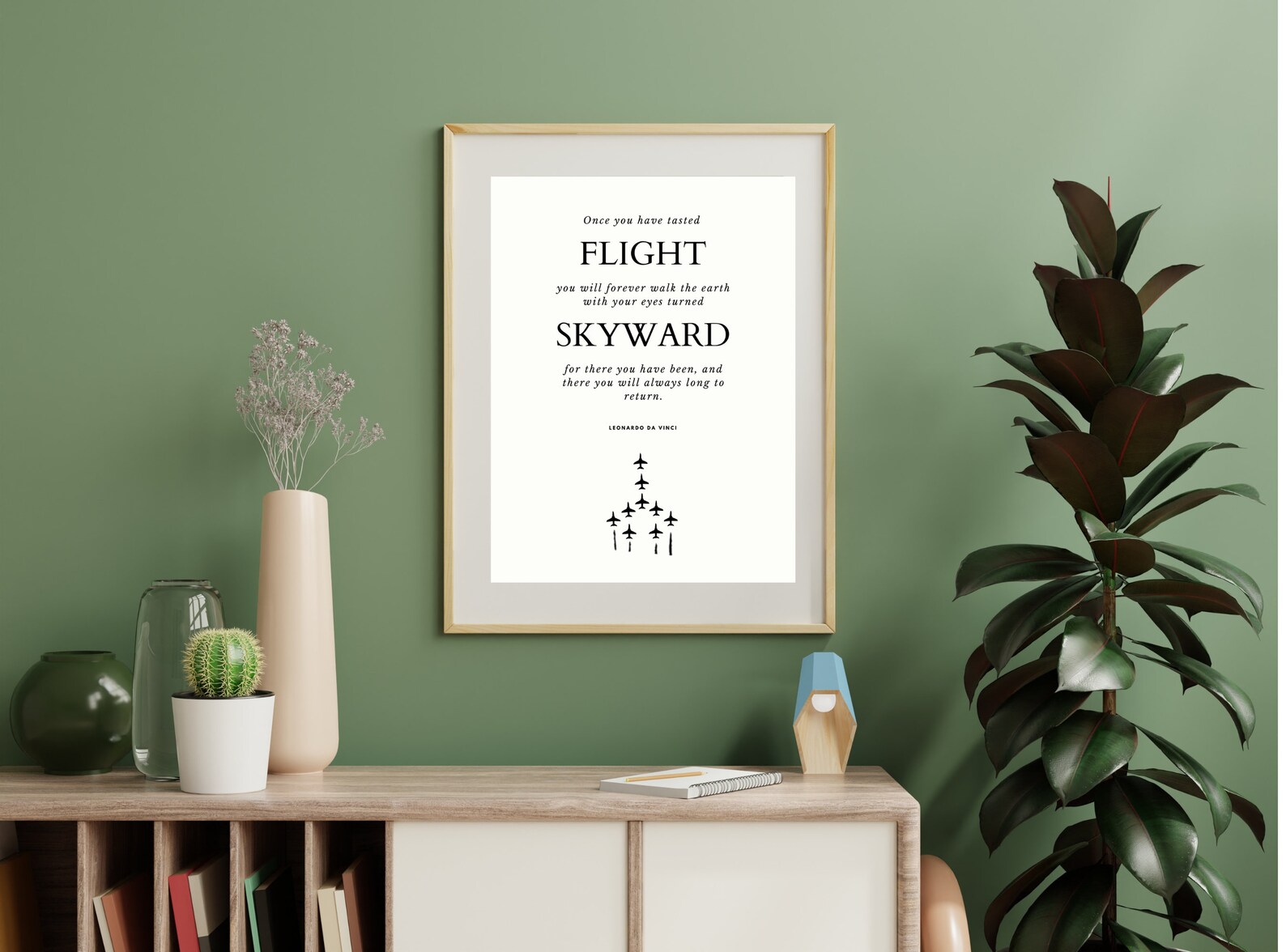Aviation Quote "once You Have Tasted Flight" | DIGITAL DOWNLOAD | Pilot ...