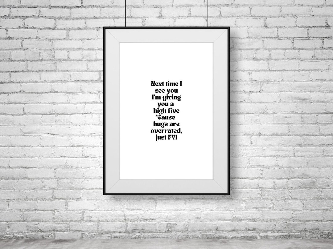 SOS - Song Lyric Quote Poster | Digital Download Only | Wall Art ...