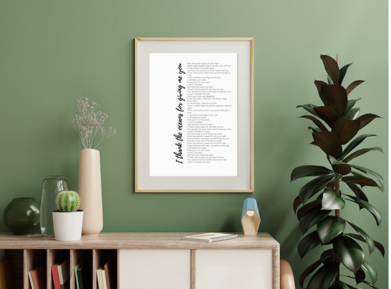 Hesitate Song Lyrics DIGITAL DOWNLOAD ONLY Poster Print - Etsy