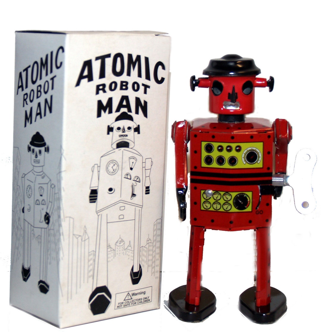 Atomic Robot Man Windup Tin Toy St. John Toys- USA SELLER - Etsy
