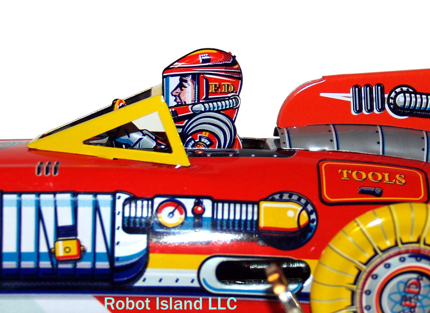 Sonic Moon Car Space Racer Wind up Tin Toy Retro "2001 A Space Odyssey ...