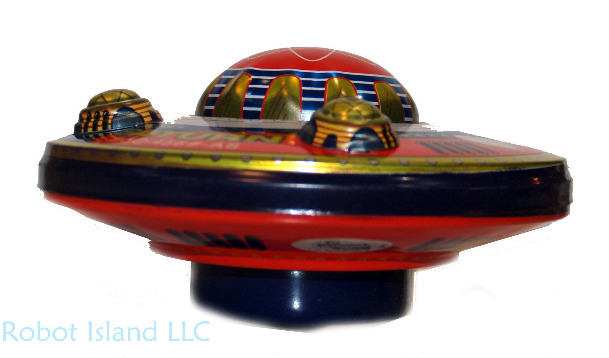 Flying Saucer UFO Saturn Tin Toy Windup - Etsy