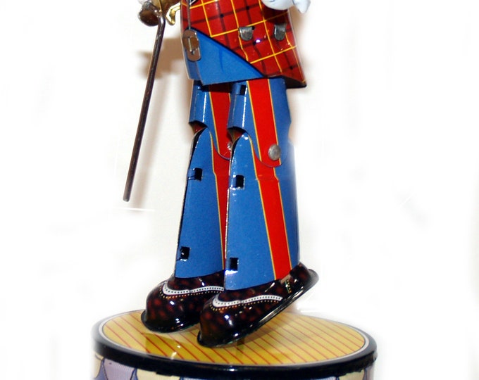 Tap Dancer Gene the Dancing Machine Tin Toy Windup Dancing Toy Vintage ...