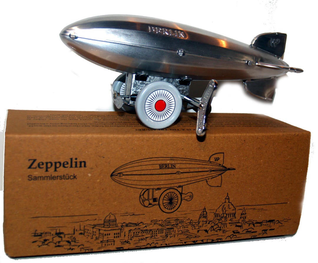 Tin Toy Windup Zeppelin Rocket Blimp Led Zeppelin Hindenburg - Etsy