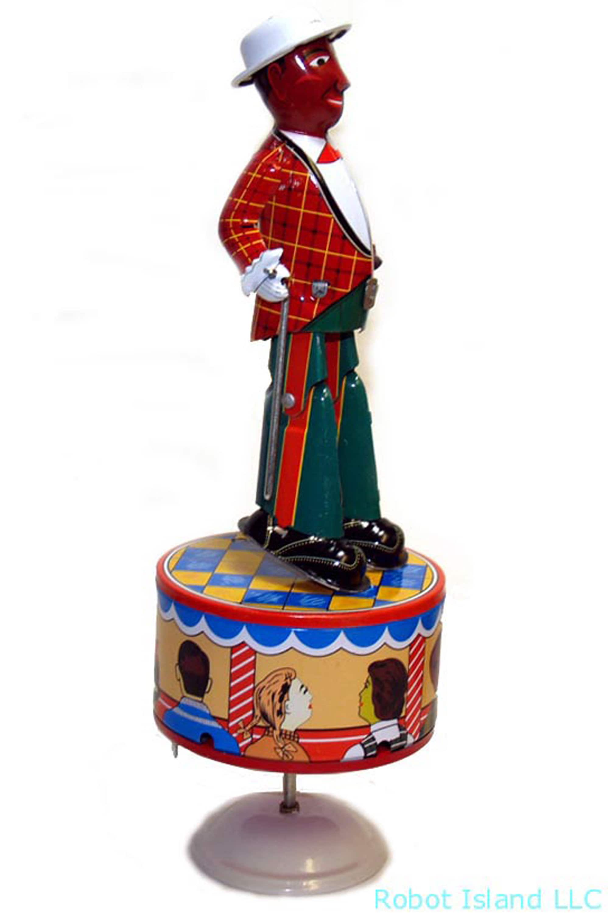 TAP DANCER Sammy Wind up Tin Toy Harlem Jazzbo Jim Dancing Jim - Etsy