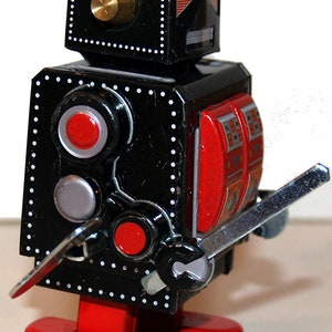 Horikawa Style Robot Repairman Tin Toy Windup - Etsy