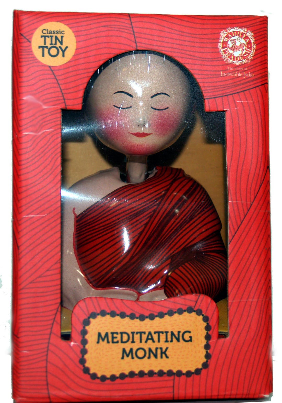 Tin Toy Bobble Head Monk Meditating Bobblehead SALE! - Etsy