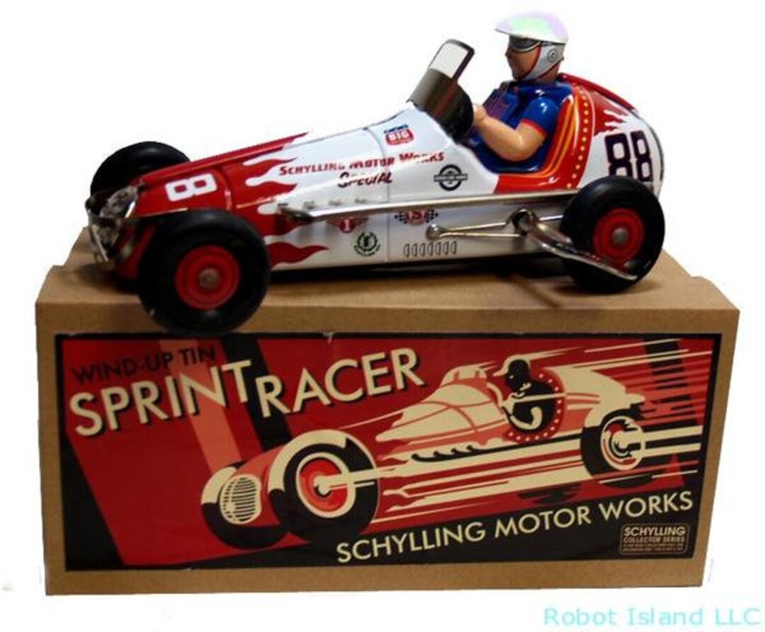 Sprint Racer Tin Toy Car Windup Yonezawa Style Schylling Edition - Etsy