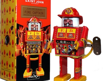 Atomic Robot Man Windup Tin Toy St. John Toys | Etsy