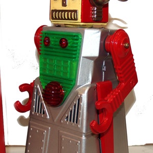 Chief Robot Man Tin Toy Battery Operated Action! - Etsy