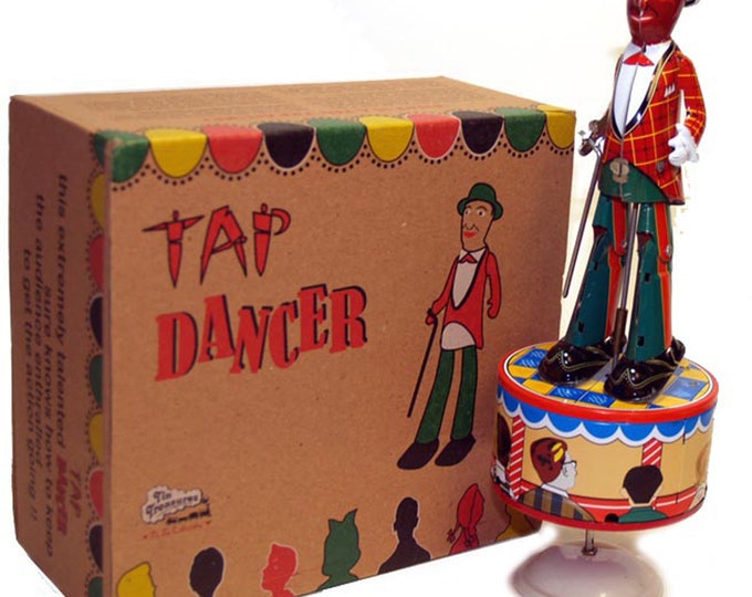 TAP DANCER Sammy Wind up Tin Toy Harlem Jazzbo Jim Dancing Jim Dandy ...