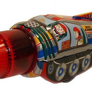 Tin Toy Rocket Space Toy Friction Power Vintage Style Toy SALE! - Etsy