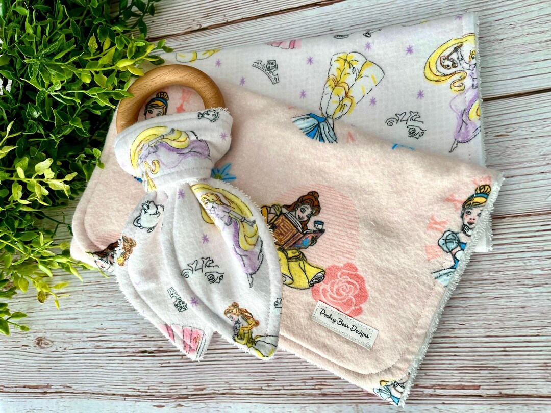 Princess Burp Cloth Set, Baby Girl Princess Gift, Baby Girl Burp Cloths ...